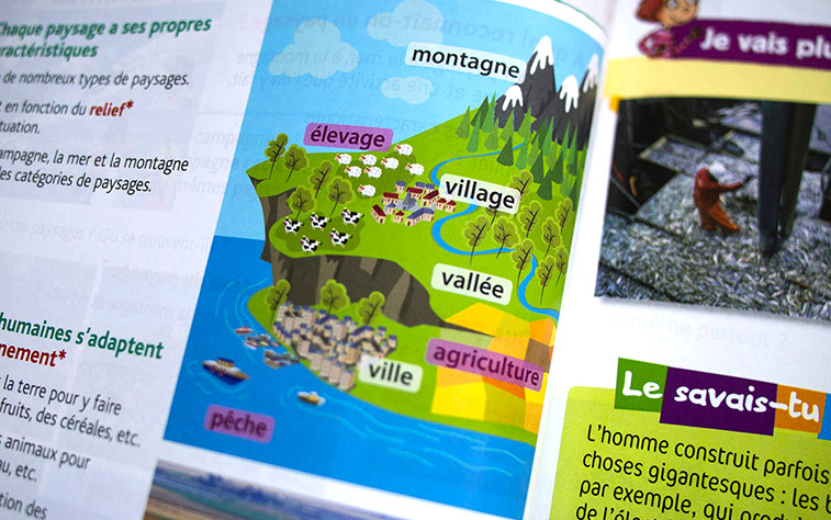Création d’infographies pour les manuels scolaires et le e-learning